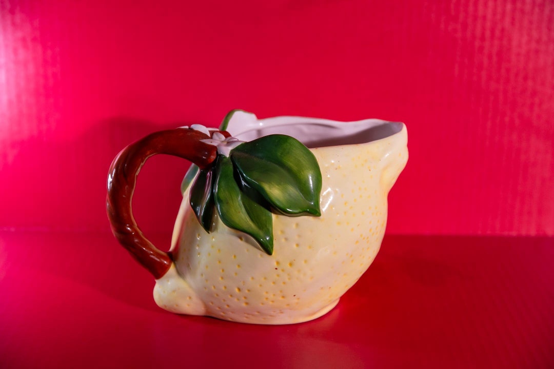 Vintage Lemon Shaped Pitcher Made for Teleflora in Thailand - Etsy