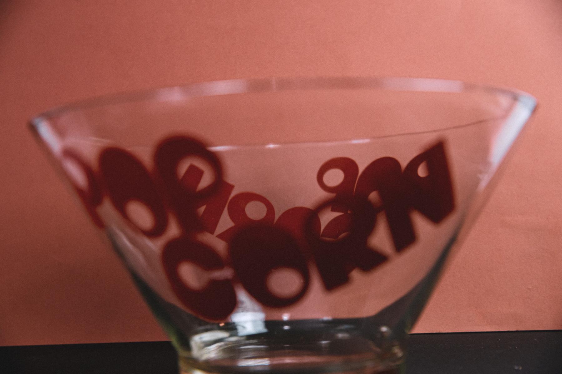 LARGE VTG Wheaton Glass Popcorn Bowl - 10.5" Wide MCM - Etsy