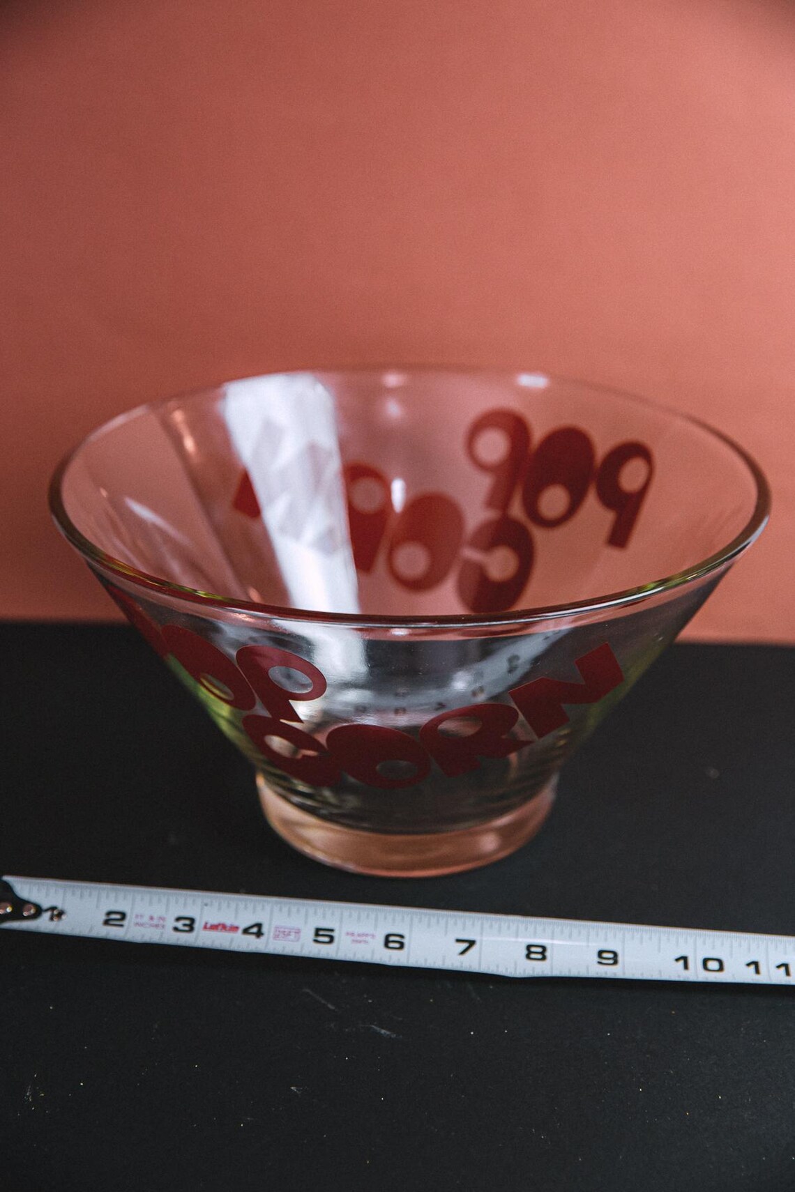 LARGE VTG Wheaton Glass Popcorn Bowl - 10.5" Wide MCM - Etsy