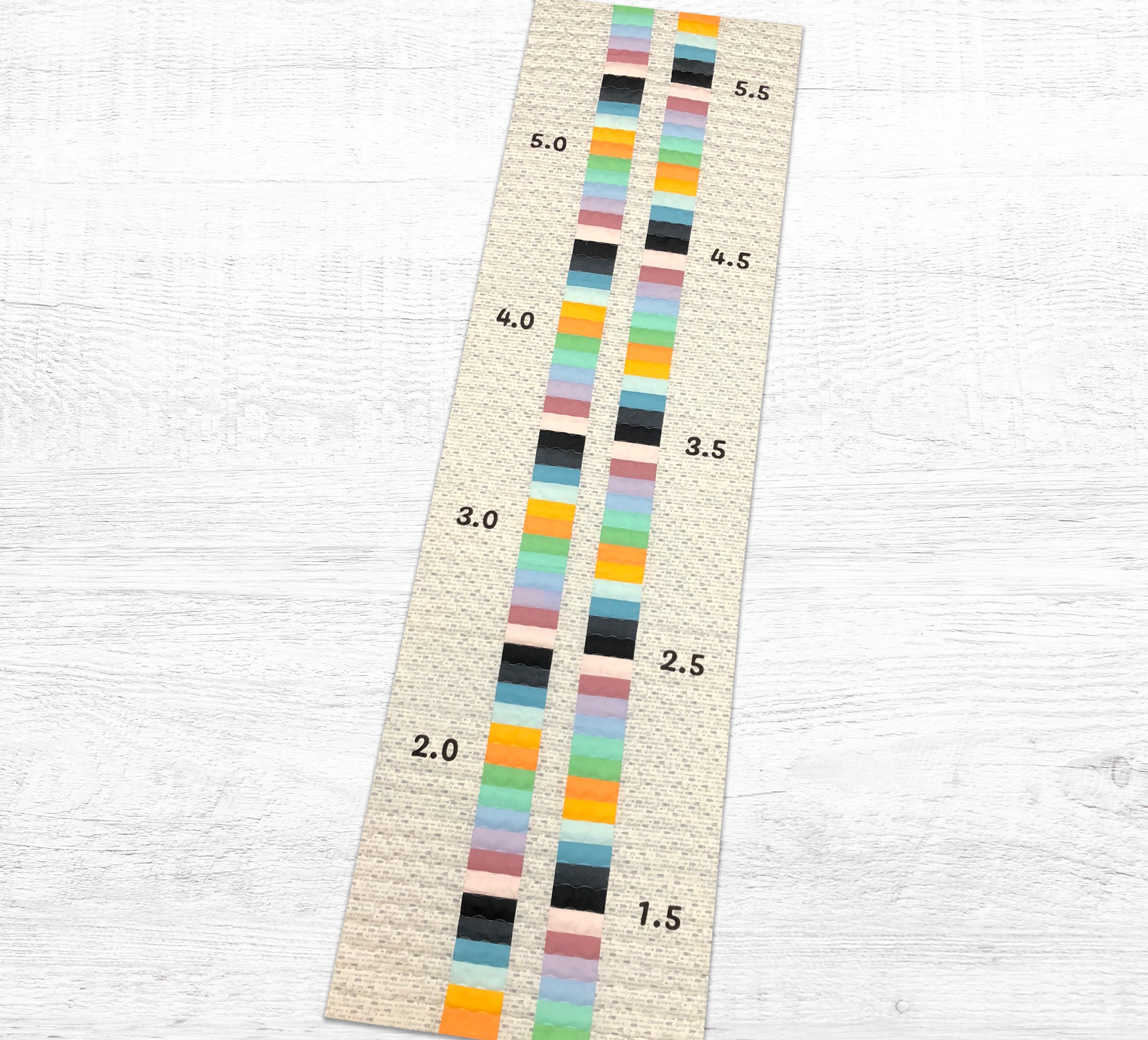 Sew Big! Growth Chart Quilt Pattern - Etsy