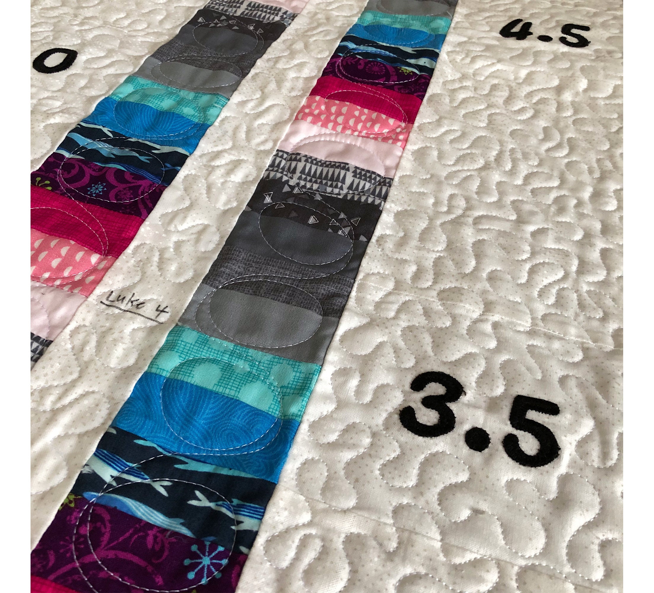 Sew Big! Growth Chart Quilt Pattern - Etsy