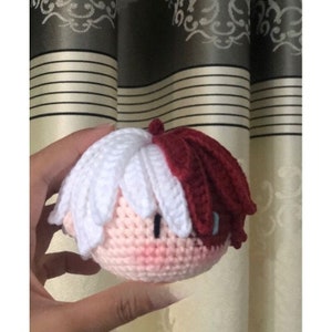 Crochet Todoroki Shoto My Hero Academia Keychain Crochet Todoroki Shoto ...