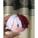 Crochet Todoroki Shoto My Hero Academia Keychain Crochet Todoroki Shoto ...