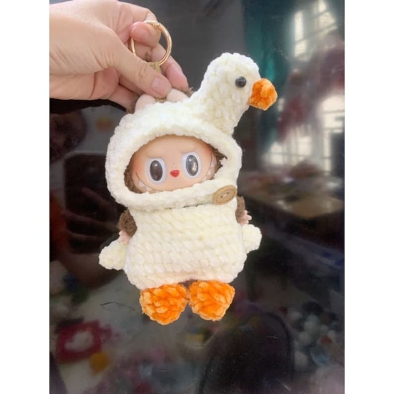 Clothes for Labubu Made of Hand-crocheted Wool, Crochet Custom Outfit ...