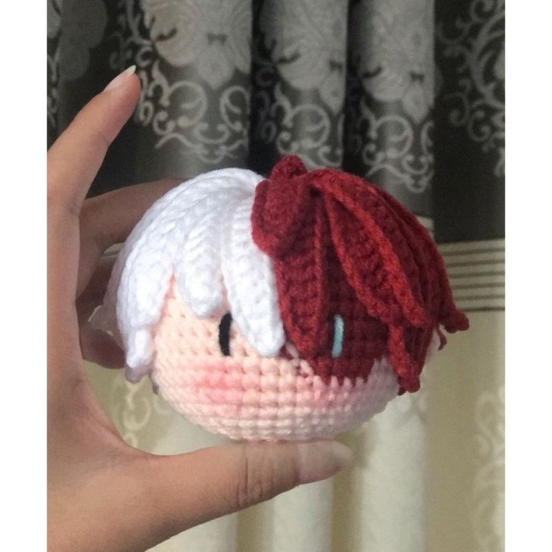 Crochet Todoroki Shoto My Hero Academia Keychain Crochet Todoroki Shoto ...