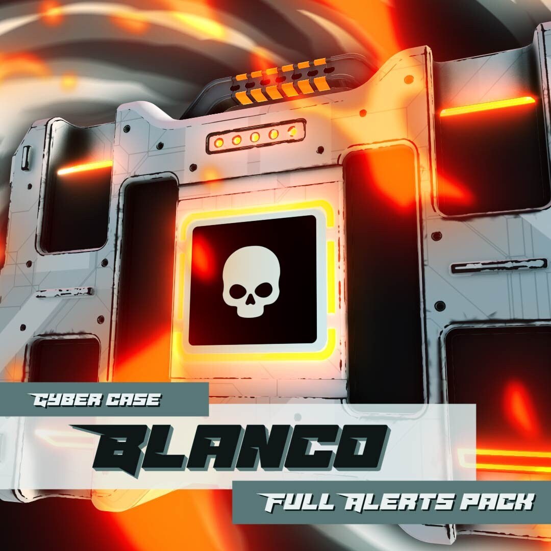 Cyber Case BLANCO: High-tech Stream Widget - Twitch/youtube Alerts - Etsy