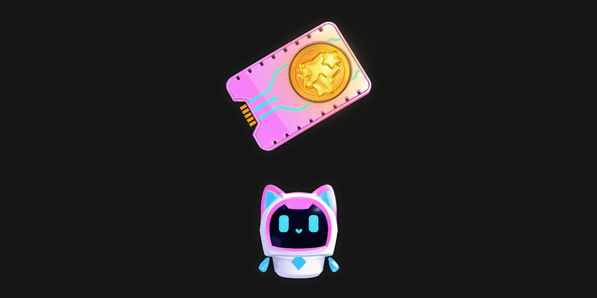 Pink Neko Bot Stream Widget: Cyberpunk Robocat Twitch Alerts - Etsy