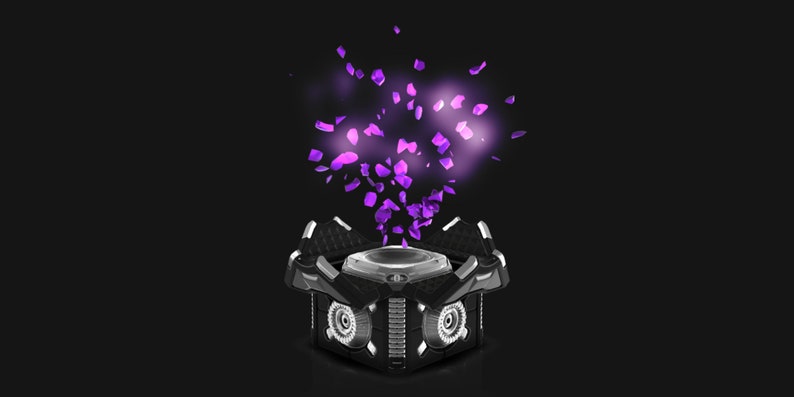 Cyber Loot Widget VIOLET | High-tech Stream Widget | Twitch Alerts ...
