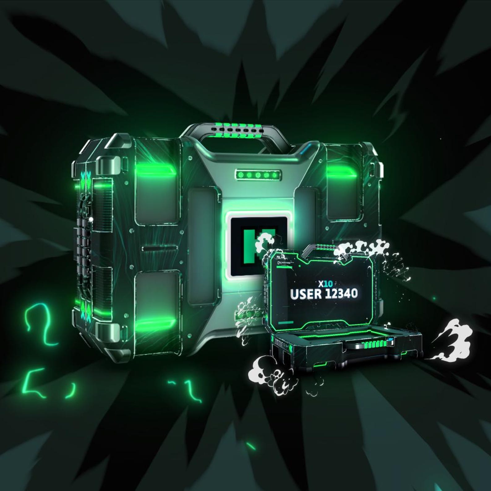Cyber Case KICK ACID | High-tech Stream Widget | Kick Alerts ...
