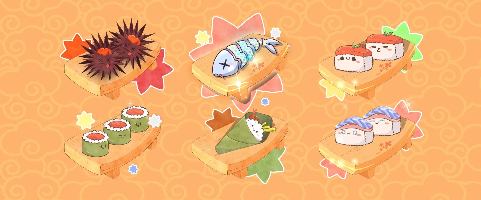 Kawaii Sushi Animated Stream Alerts: Japanese Food Twitch Graphics - Etsy