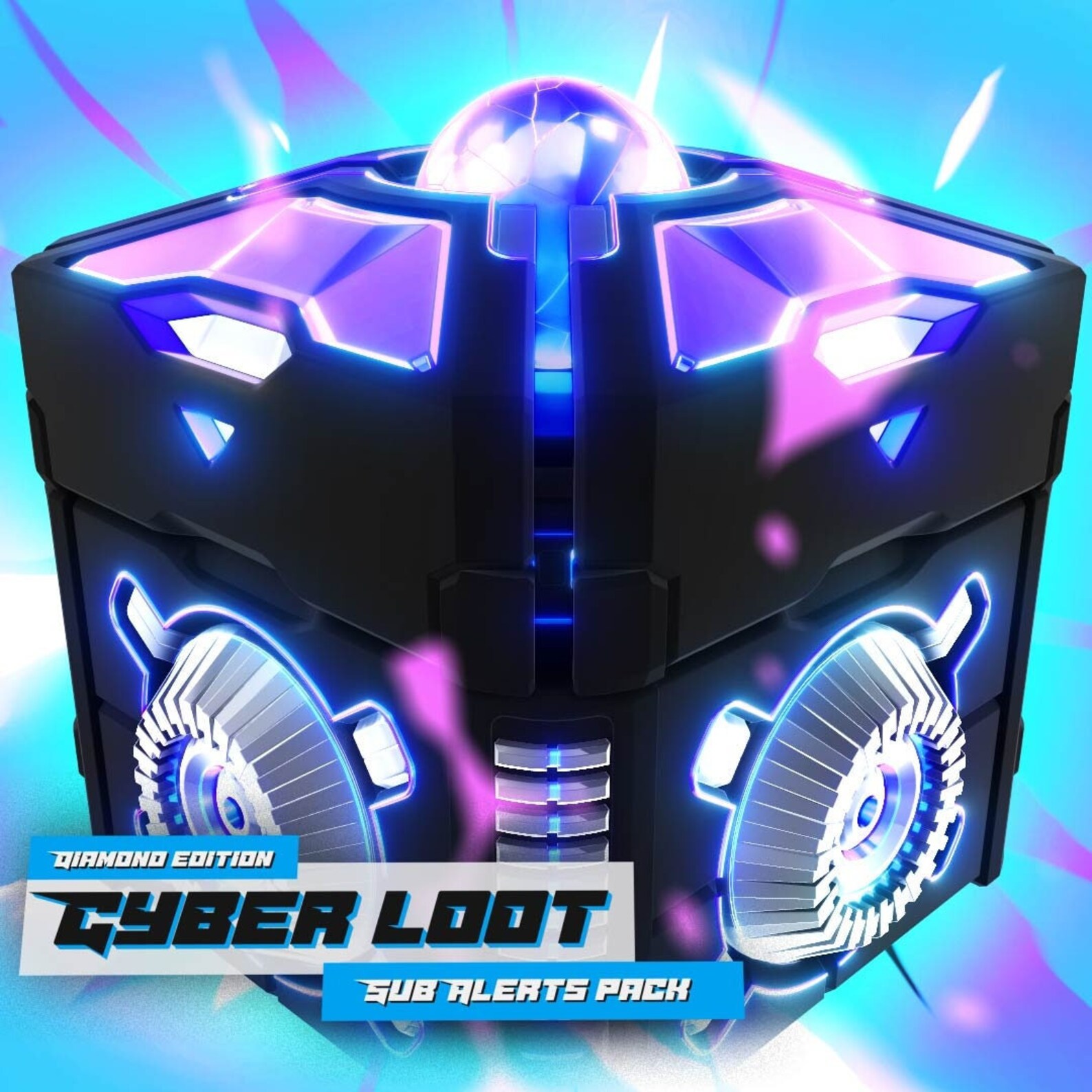 Cyber Loot Diamond Widget: Twitch Stream Alerts - Etsy