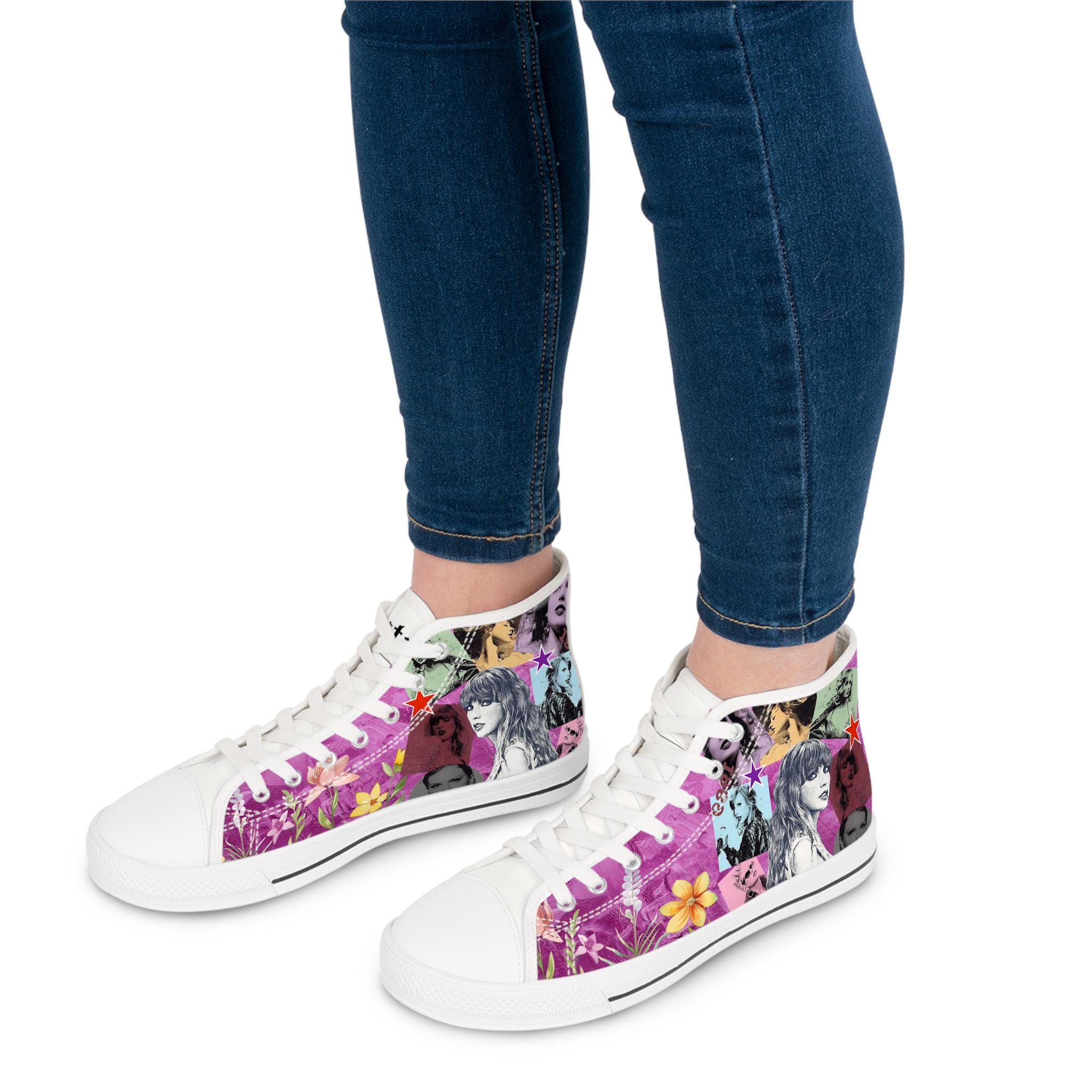 Pop Star-inspired Converse-style Hi-tops Perfect for Concerts and Music ...