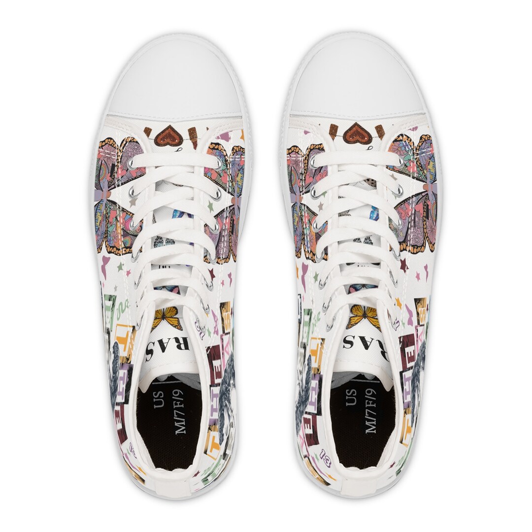 Swiftie Converse-style Hi-tops Perfect for the Eras Tour and Swiftie ...