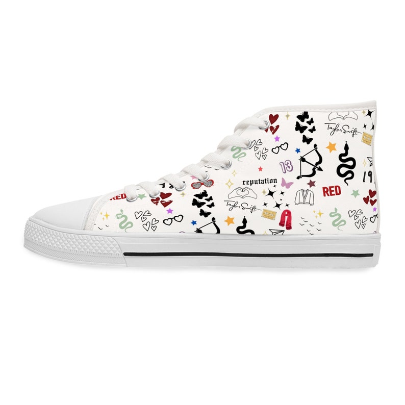Taylor Swift Converse-style Hi-tops Perfect for the Eras Tour and ...