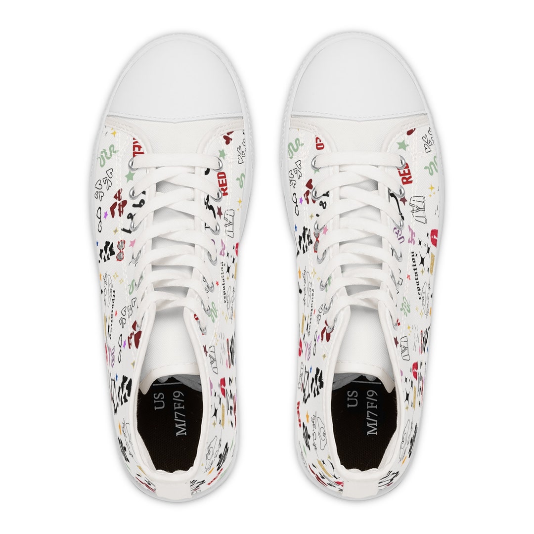 Taylor Swift Converse-style Hi-tops Perfect for the Eras Tour and ...
