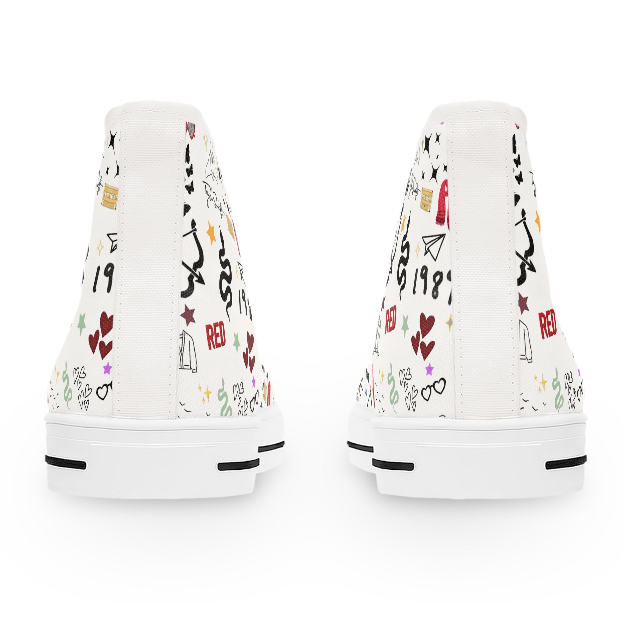 Taylor Swift Converse-style Hi-tops Perfect for the Eras Tour and ...
