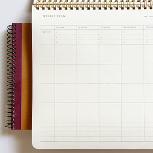Monthly + Weekly Planner, 6 Months, Undated, Calendar Task and To-do ...
