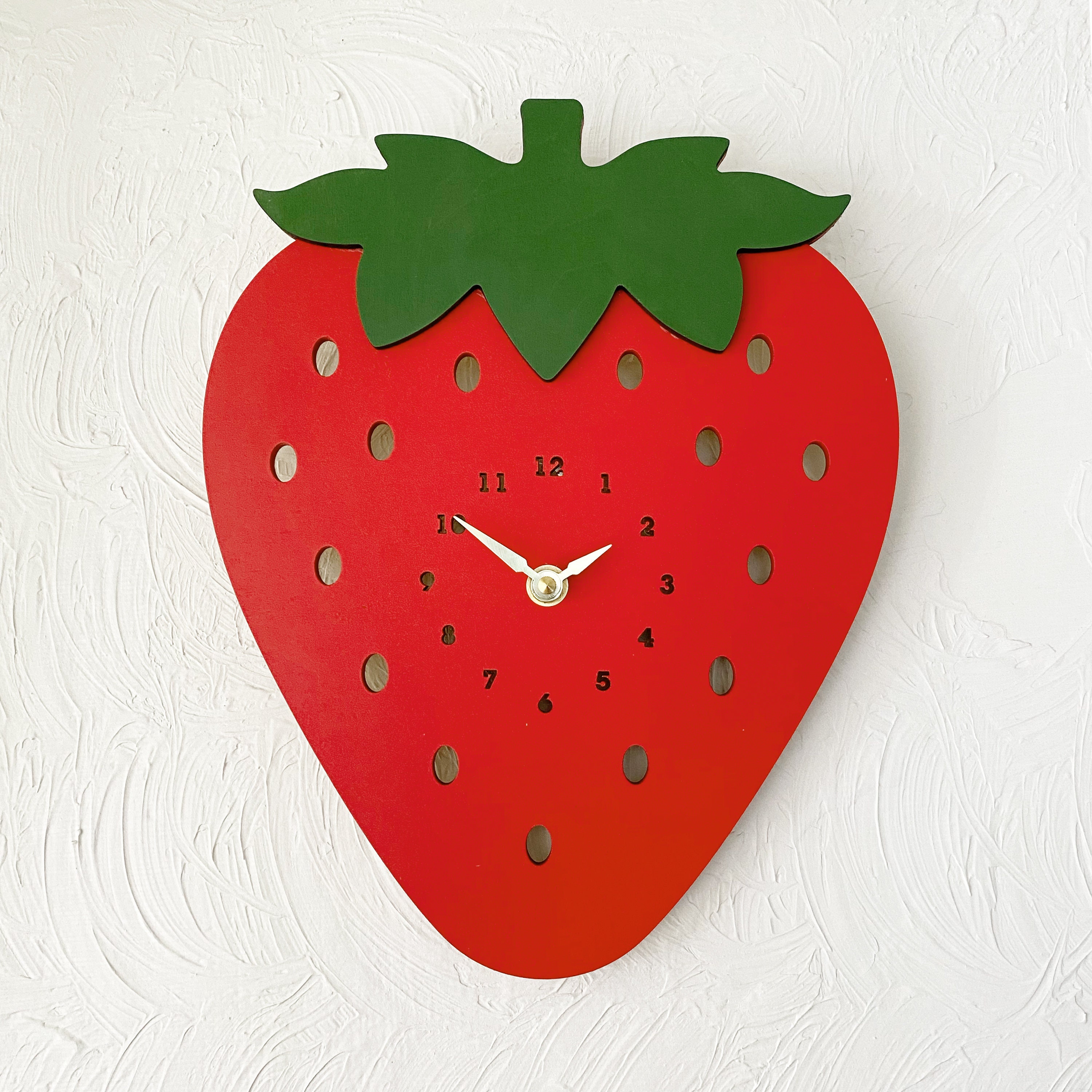 Strawberry Wall Clock Housewarming Birthday Baby Shower | Etsy