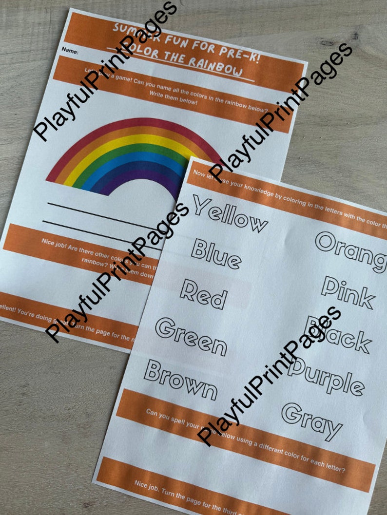 Summer Activity Book for Preschoolers - Etsy