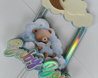 Baby Boy Cake Topper, Baby Cake Topper, Baby Shower Cake Topper, Baby ...