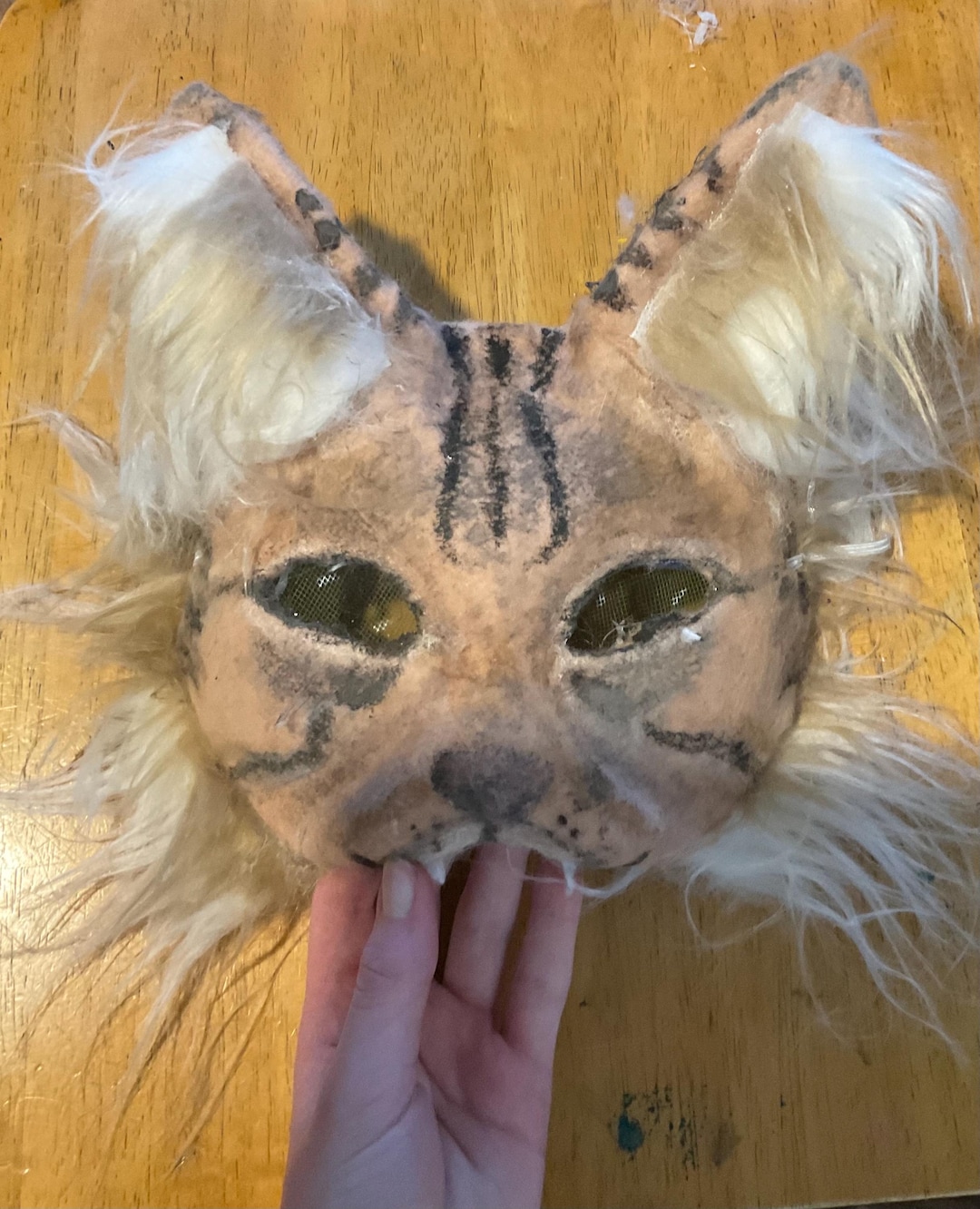 Long Haired Brown Tabby Mask therian, Cosplay,furry - Etsy