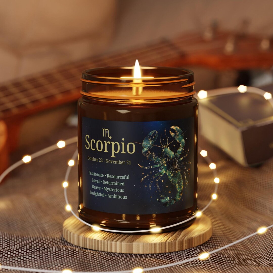Scorpio Zodiac Sign Candle Astrology Star Sign Candle Gift Horoscope ...