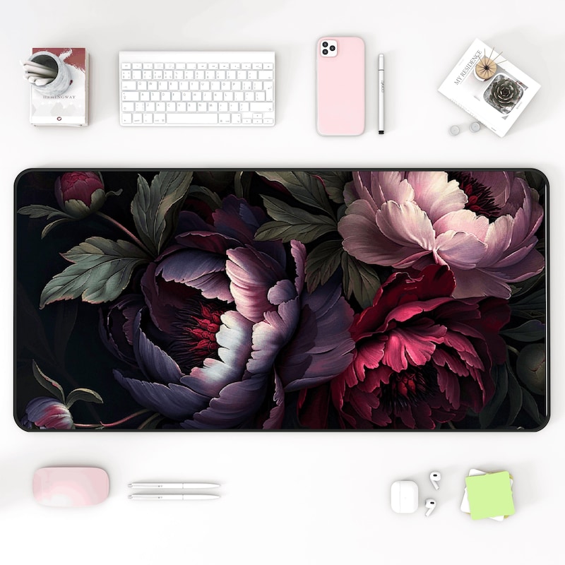 Desk Pad Peonies - Etsy