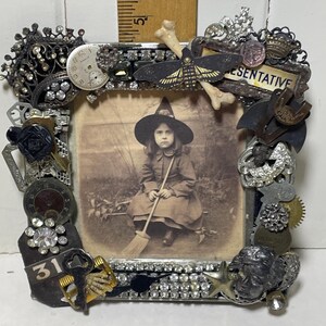 Embellished Photo Frame Perfect for Halloween Spooky Parts Witch ...