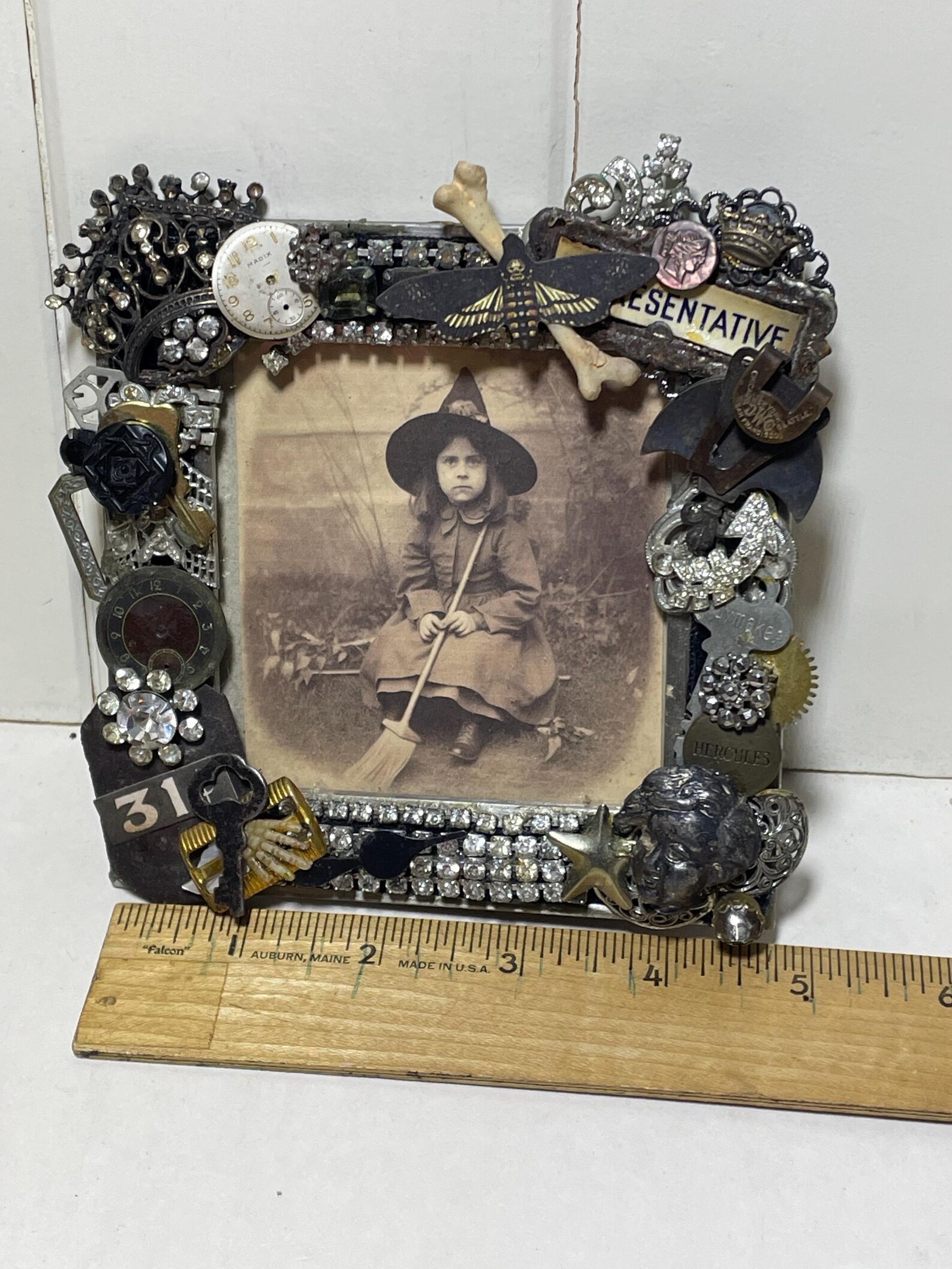 Embellished Photo Frame Perfect for Halloween Spooky Parts Witch ...
