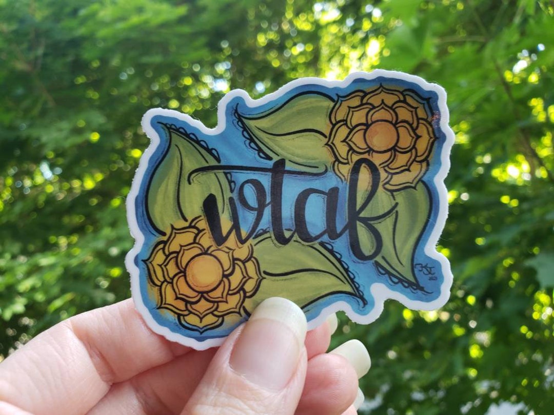 WTAF what the Actual Fuck Vinyl Sticker, Waterproof, Cuss, F Bomb - Etsy