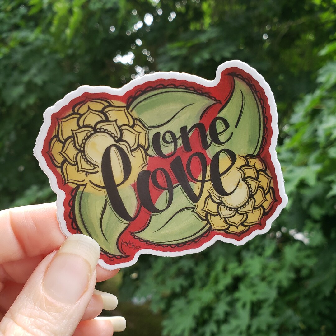 One Love Vinyl Sticker -waterproof, Laptop - Etsy