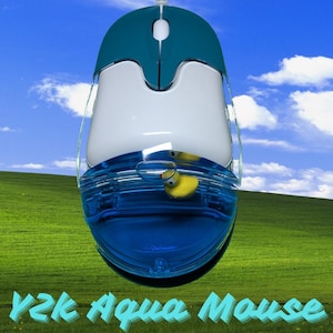 Y2K Aqua Style Mouse (USB) With Duck Floater - Etsy