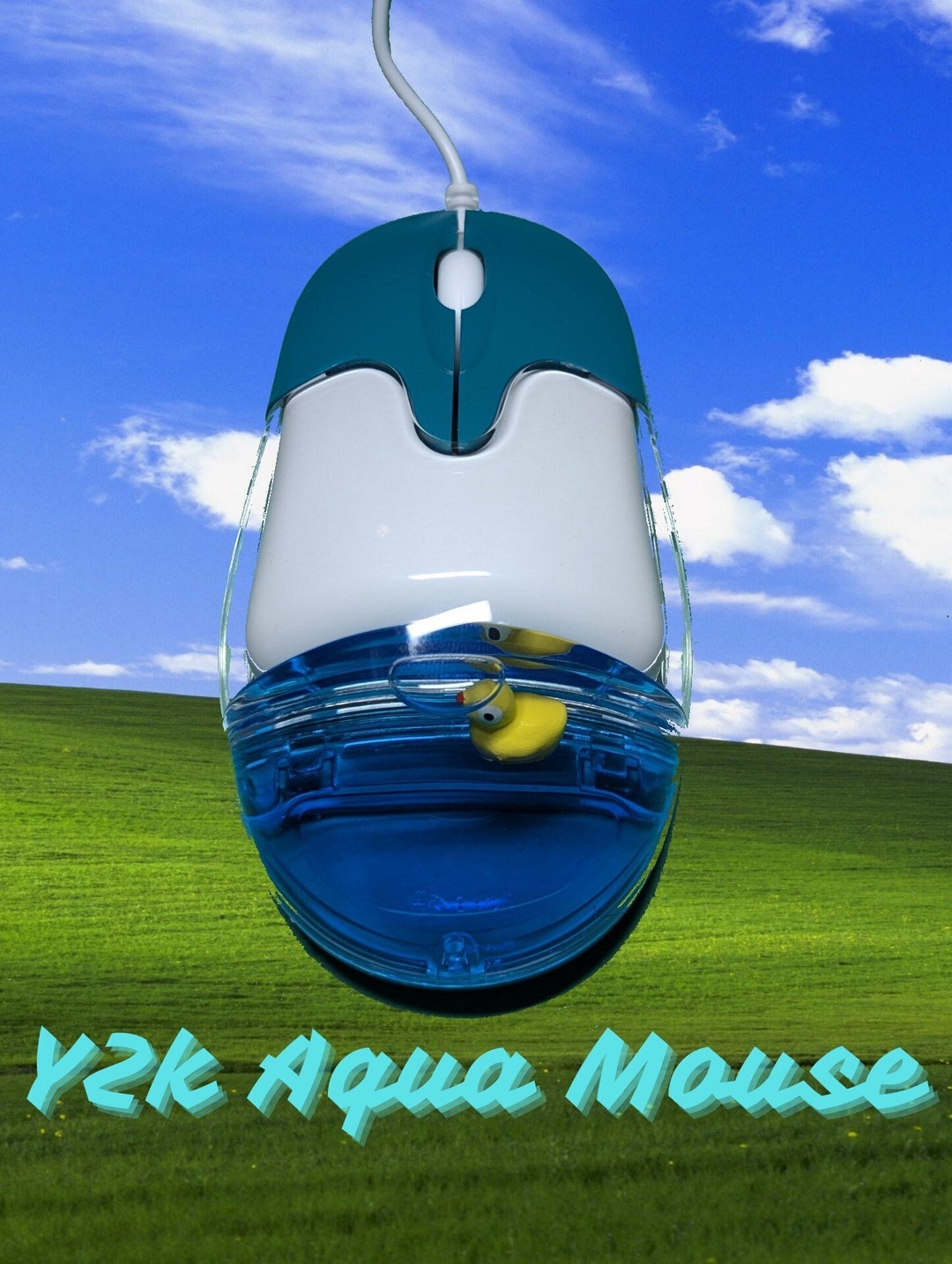 Y2K Aqua Style Mouse (USB) With Duck Floater - Etsy