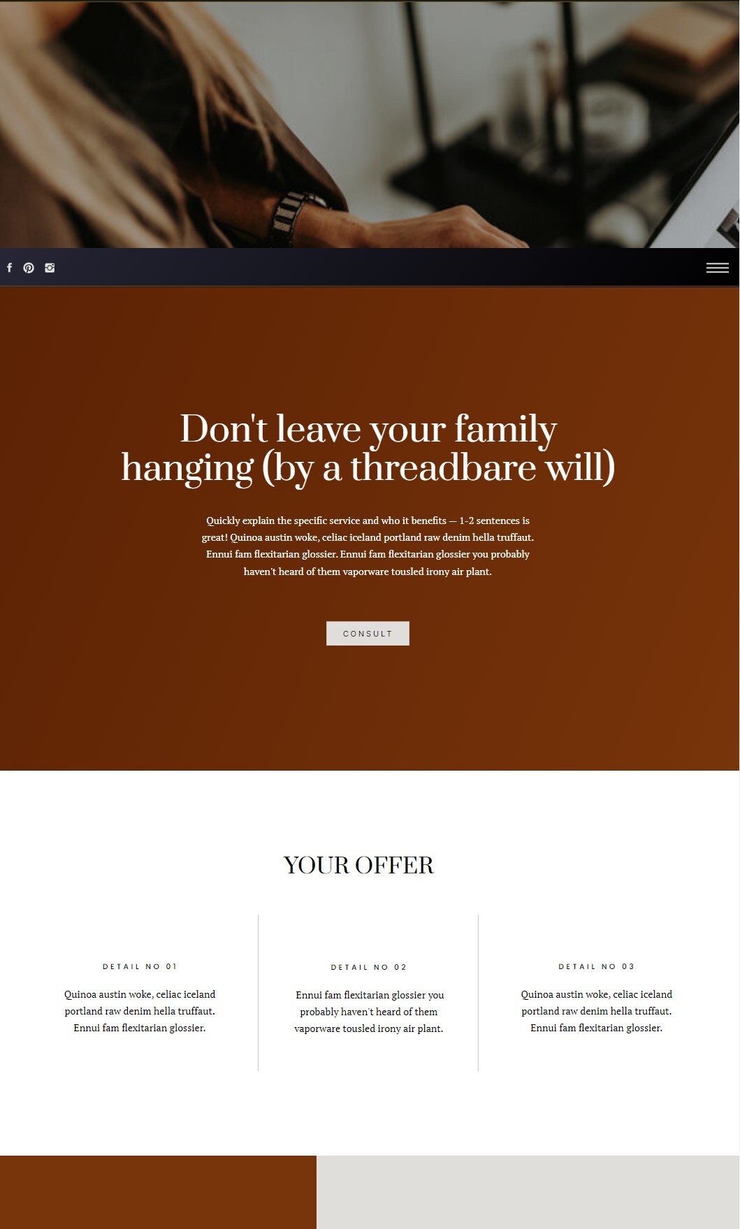 Showit Website Template, Moody & Modern Website Template, Website Template for Professional ...