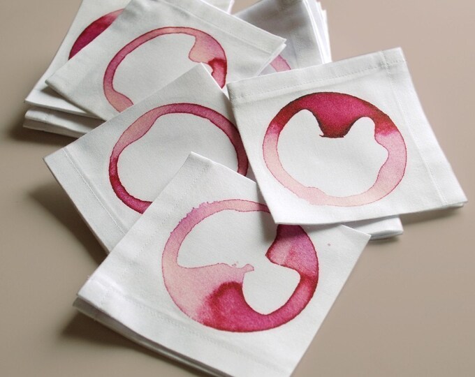 Wine Ring Cocktail Napkins - Etsy