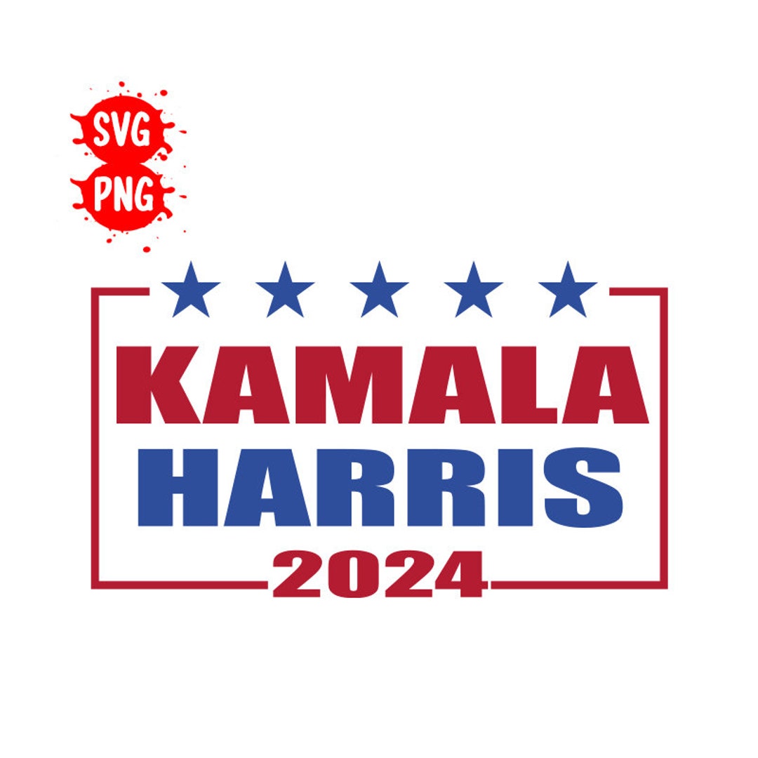 Kamala Harris SVG, Kamala Harris President SVG, Kamala for President ...