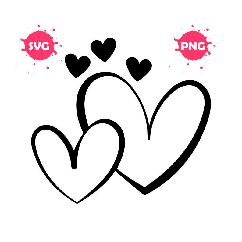 Hand-drawn Heart Svg, Heart Outline Svg, Heart Svg,sketch, Valentine ...