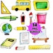 School Clipart Set, School Supplies Clipart Set, PNG Files, Pencils ...