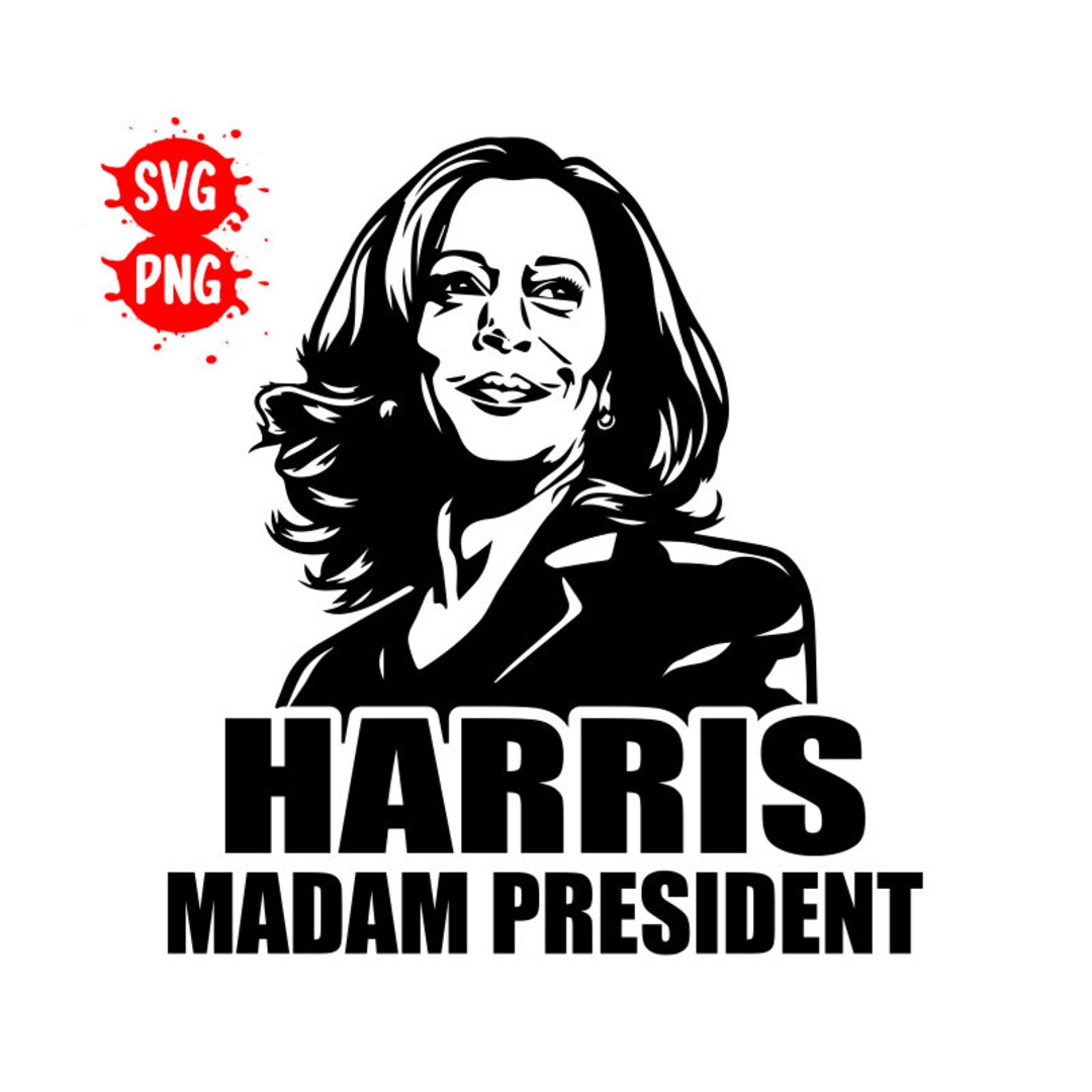 Kamala Harris SVG, Kamala Harris President SVG, Kamala for President ...