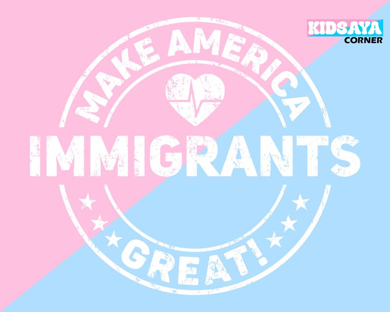 Immigrants Make America Great Png, Welcome Refugees Png, Support ...