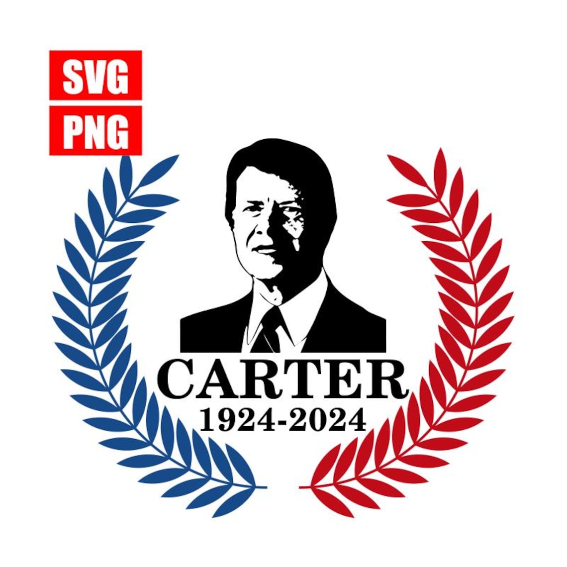 Jimmy Carter SVG, Jimmy Carter Png, Jimmy Carter RIP, Jimmy Carter ...
