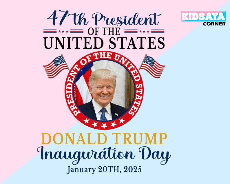 Donald Trump Inauguration Day 2025 Png, 47th US President Inauguration ...