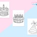 Birthday Coloring Pages: Party Activity, A4 (PDF) - Etsy