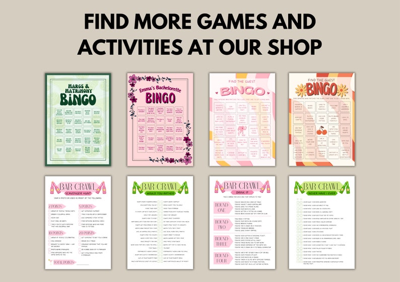 Find the Guest Bingo, Ice Breaker Game, Printable Bridal Shower Game ...