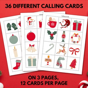 Christmas Bingo Party Games December, Xmas Family Games, Friendsmas ...