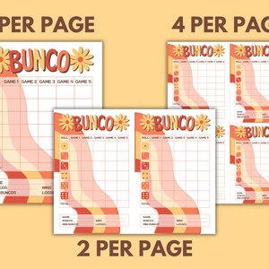 Retro Bunco Reunion Games, Dice Game for Family Game Night, Printable ...