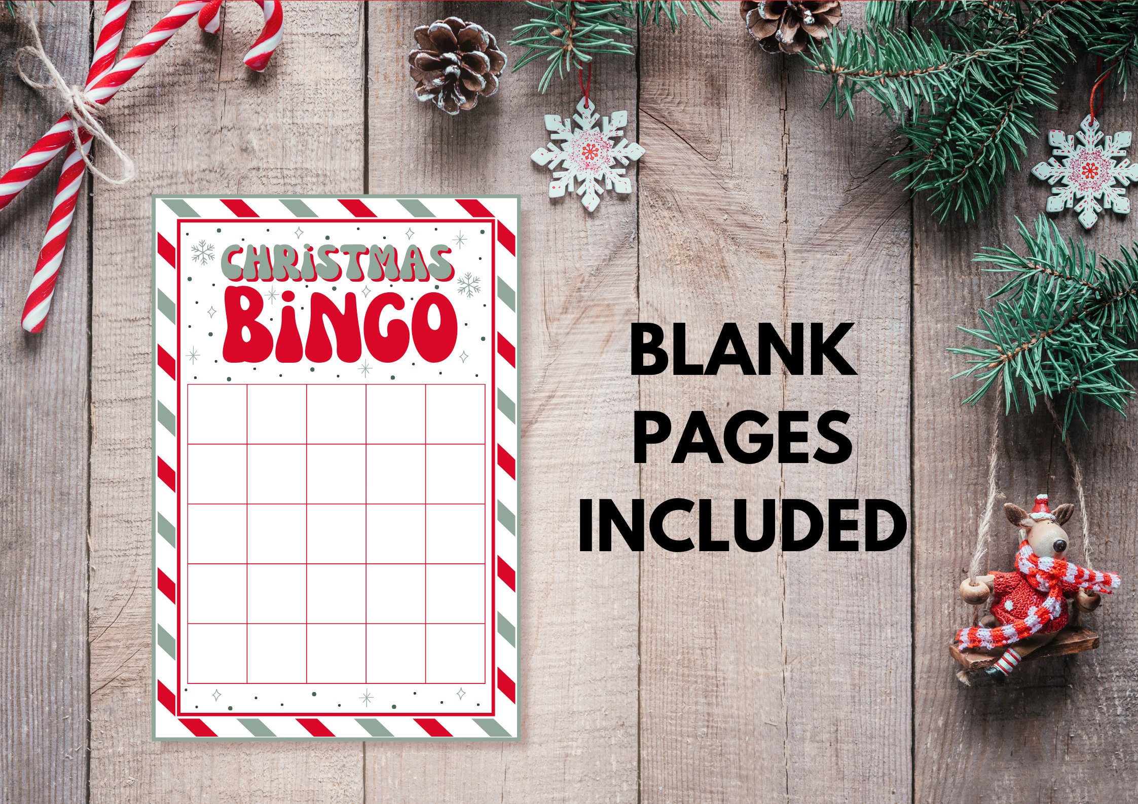 Christmas Bingo Party Games December, Xmas Family Games, Friendsmas ...