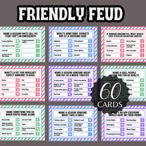 Friendly Feud Trivia Family Reunion Games, Team Building Games, Work ...
