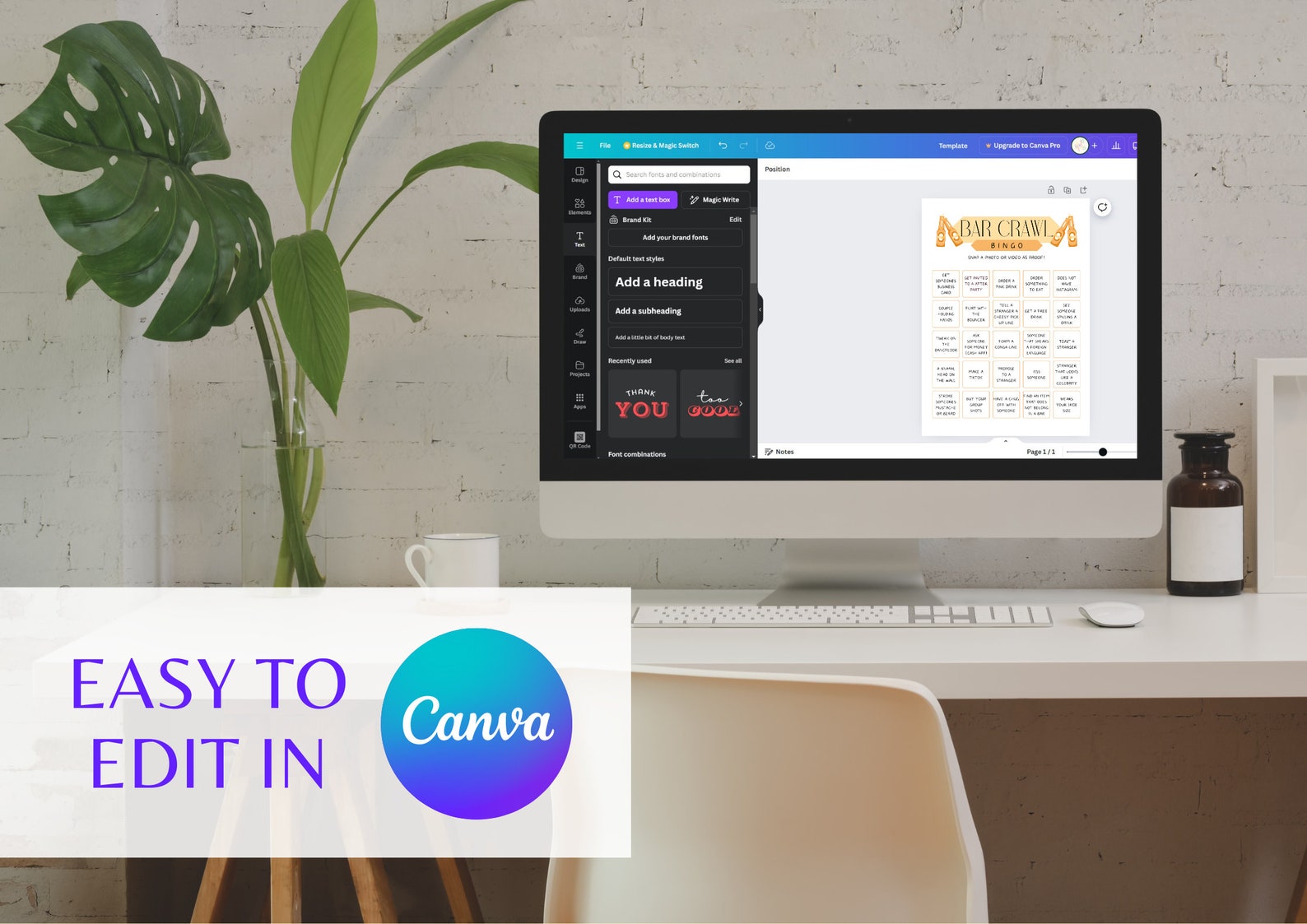 Bar Crawl Bingo, Birthday Bar Crawl Printable, Ladies Night Scavenger ...