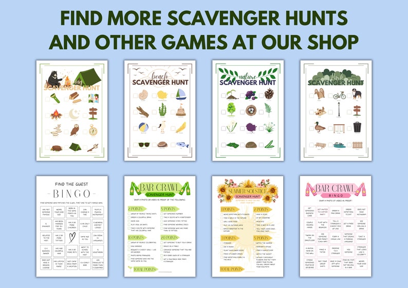 Color Scavenger Hunt Game for Kids, Preschool Teaching Printable Indoor ...